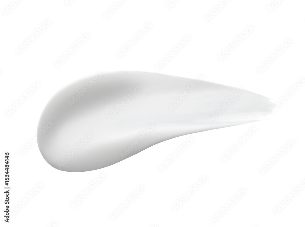 White cosmetic cream smear texture on a white Stock Photo | Adobe Stock