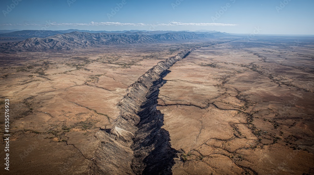 Stock-Foto „Premium photo of photo of a rift valley formed by divergent ...