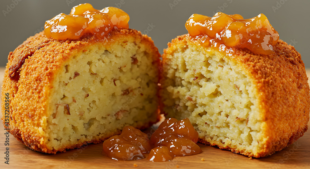 South African snoek fish cakes. golden-brown snoek fish cake cross ...