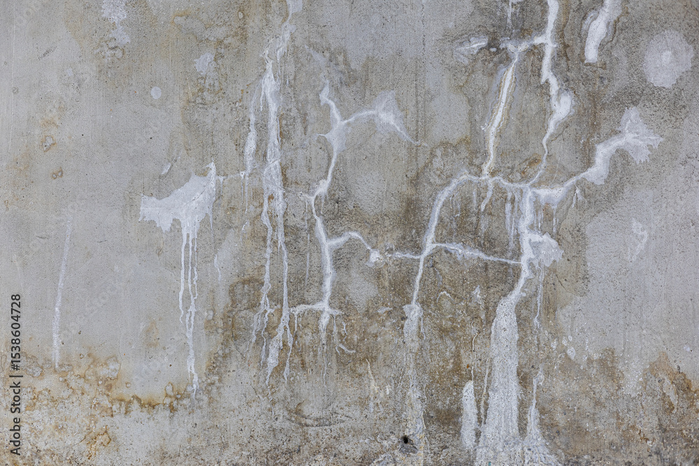 White paint drips on gray concrete wall texture の Stock フォト | Adobe Stock