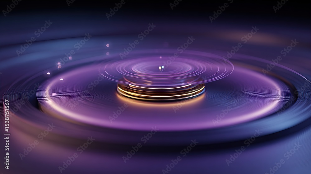 Superconducting qubit background with niobium resonator coils in indigo ...
