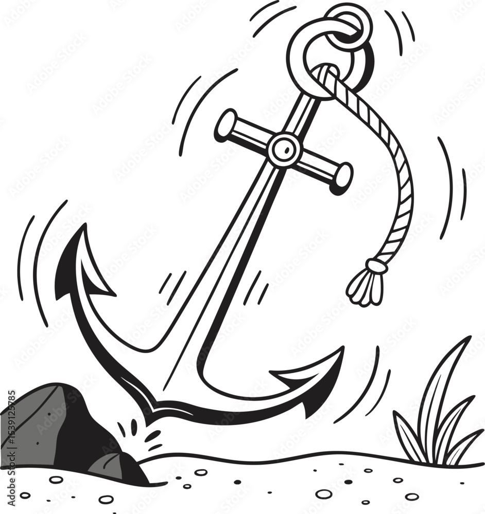 Vector de Stock Here's a single sentence to describe the image: A heavy ...