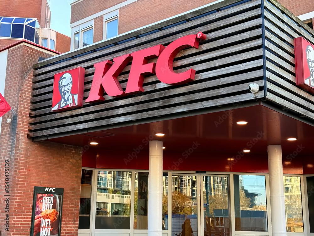 Foto de Stock Den Haag, netherlands - October 24 2024: A fast food ...