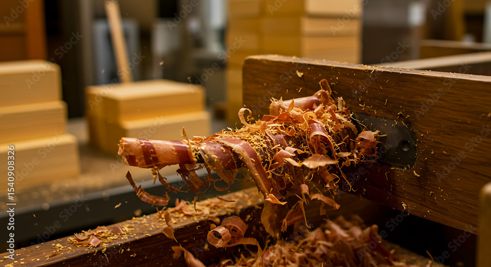 Japanese Katsuobushi. smoked-bonito flakes shaving process, creating ...