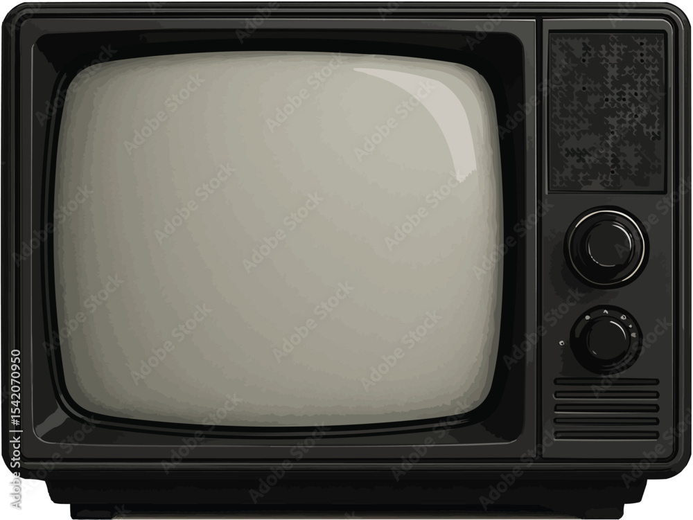 CRT TV Stock Vector | Adobe Stock