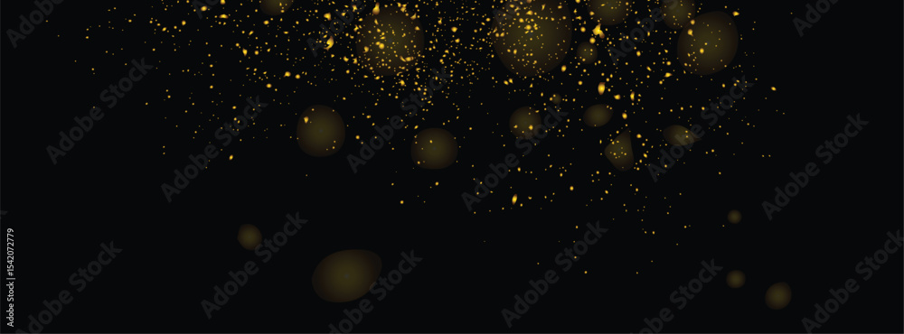 Gold glitter stardust confetti texture decoration background design ...