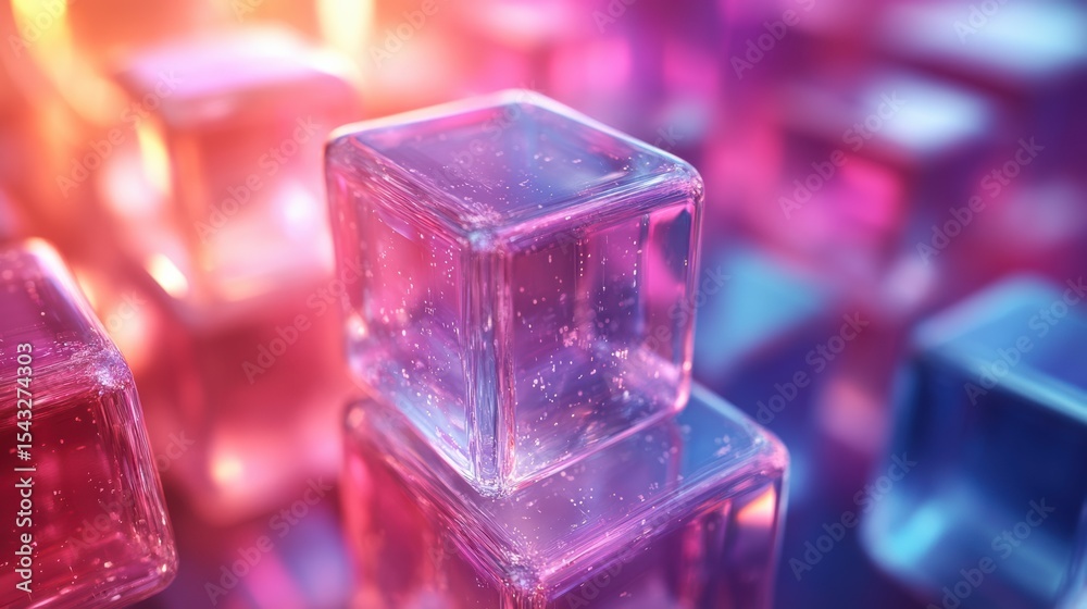 Glassy Ice Cubes Stacked Beautifully for a Unique Visual Effect Perfect ...