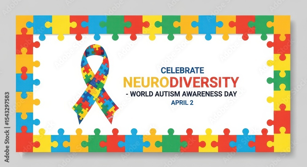 Illustration Stock Celebrate Neurodiversity Awareness Month and Promote ...
