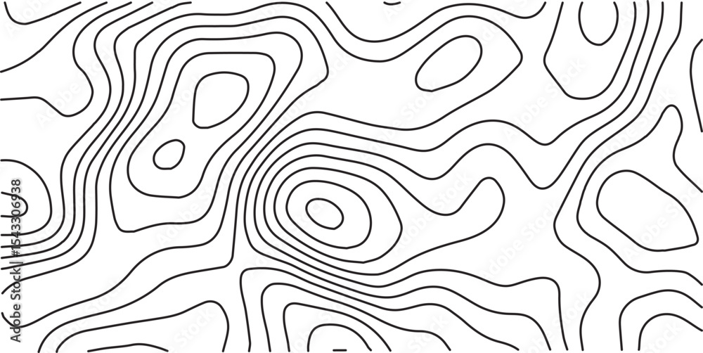 Topographic map patterns, topography line map. Vintage outdoors style ...