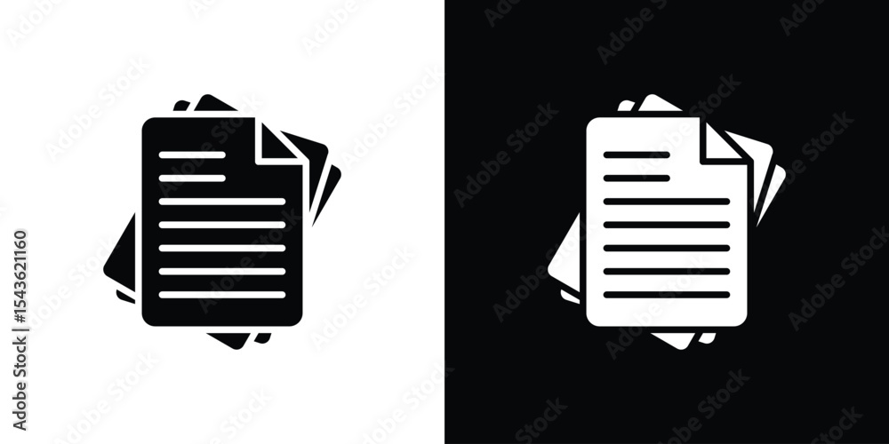 Document papers pile icon collection. line stroke icon. EPS 10 Stock ...