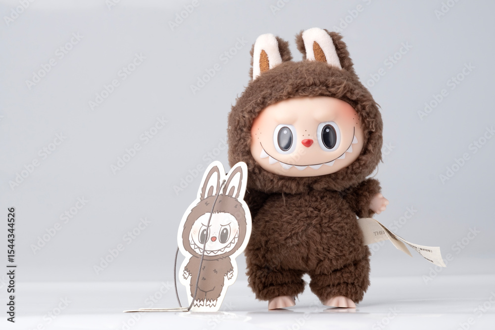Стоковое фото «Art toys, Labubu key chain secret collection from Pop ...