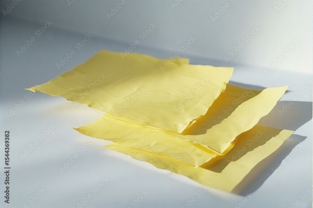 Zdjęcie bez tantiem: yellow post it note on white background, post-it ...