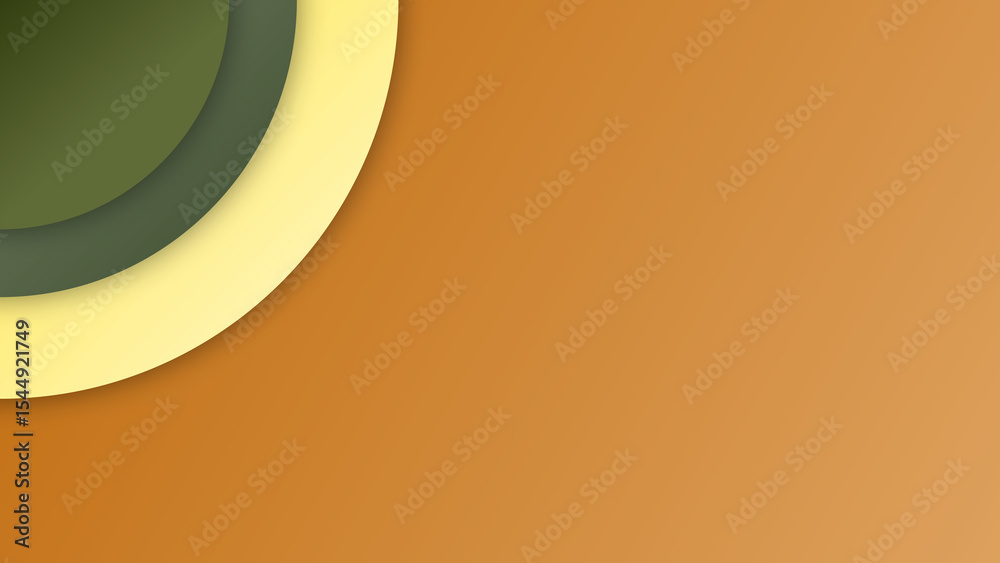 Stock-Illustration „Overlapping translucent green, yellow, and orange ...