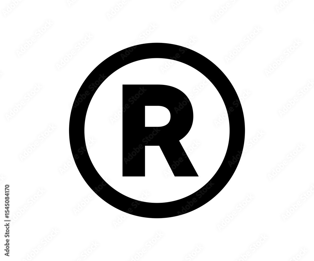 Registered trademark symbol icon. Copyright mark symbol icon ...