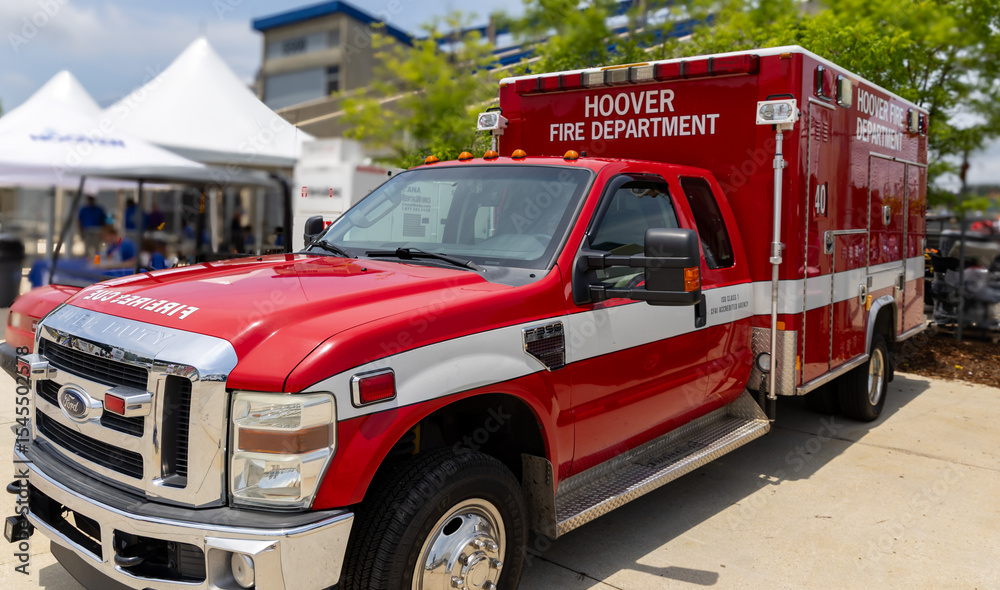 Hoover Fire Department emergency response vehicle for the city of ...