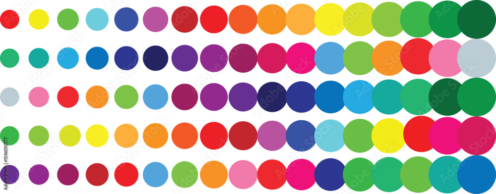 Set of colorful trendy color palettes flat template. Color Chart. Color ...