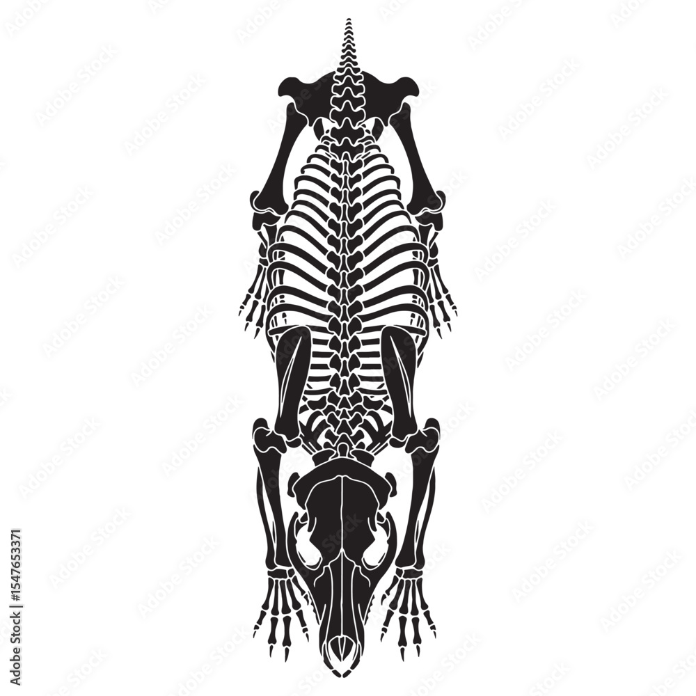 Стоковое векторное изображение «Echoes of the Pleistocene – Dire wolf ...