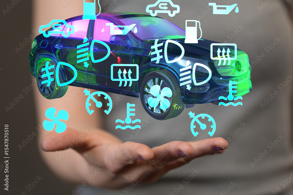 Stock-Illustration „Understand your car's warning lights. Learn the ...