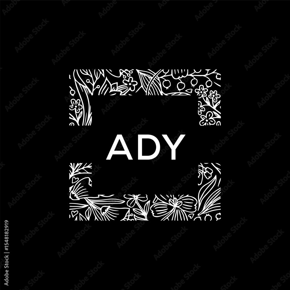 ADY Letter Initial Logo Design Template Vector Illustration Stock ...