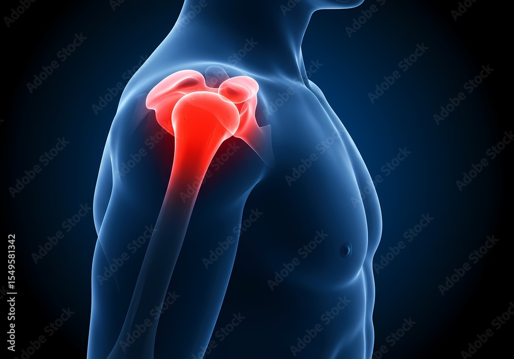 Shoulder pain anatomy illustration rotator cuff injury causes symptoms ...