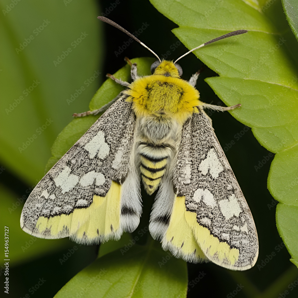 The mullein moth, (Cucullia verbasci), is a noctuid moth. Verbascum ...