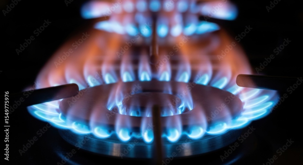 Stock-Foto „Understanding the Science Behind Natural Gas Flames The ...