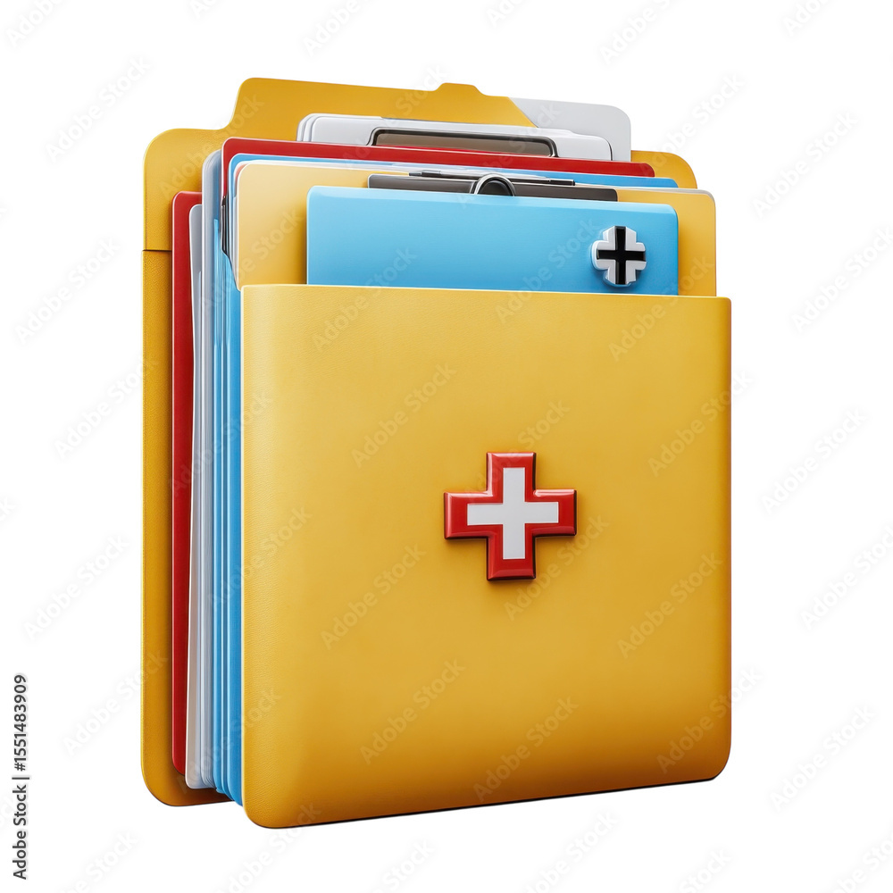 Medical Records Health File Documents Patient Information Chart Folder ...