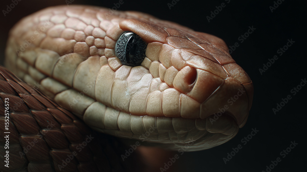 Stock-Foto „From Fangs to Scales: Snake Anatomy Explained“ | Adobe Stock