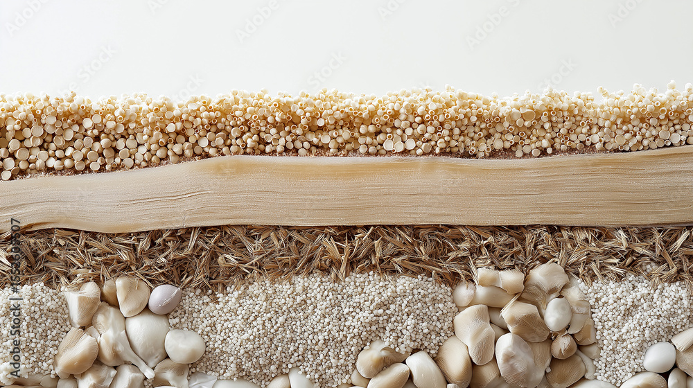 Stock-Illustration „Wide-frame cross-sectional display of standardized ...