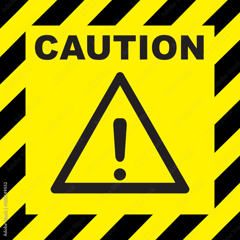 Стоковое векторное изображение «ATTENTION, DANGER, CAUTION Warning ...