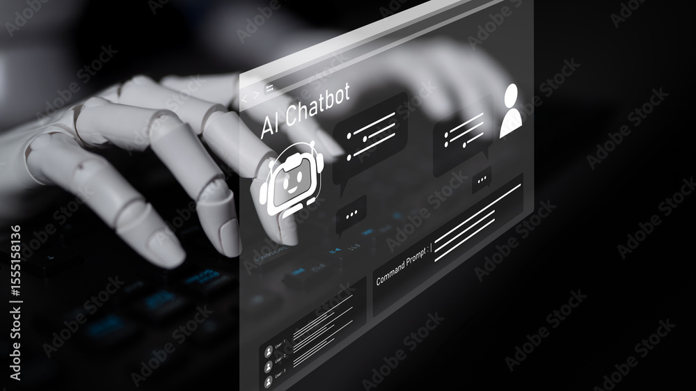 Stock-Foto „AI Virtual Assistant Artificial Intelligence Chatbot ...