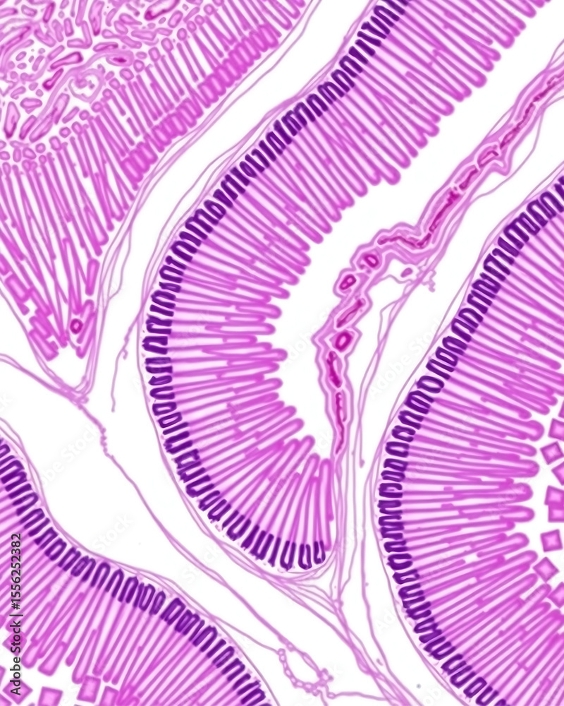 Cross-sectional micrograph of human skeletal muscle fibers under ...