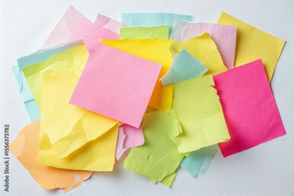 yellow post it note on white background, post-it note and smile, A ...