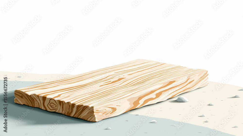 Cartoon board with soft shadows and texture. Suitable for game ...