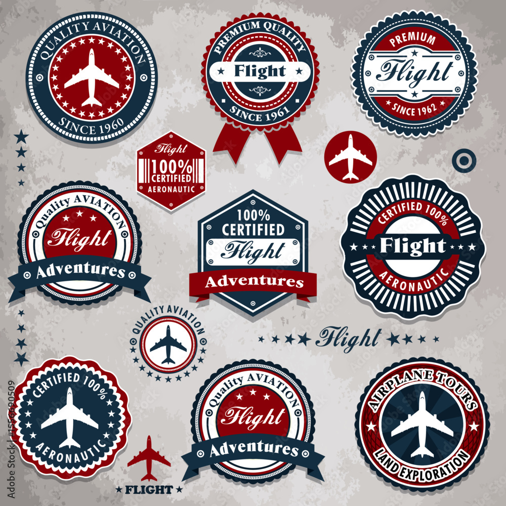 Classic Retro Banners, Emblems, and Tags.Retro and vintage design ...