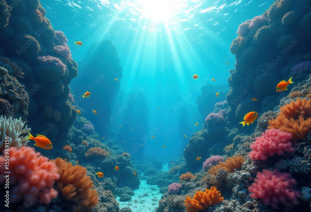 rare coral formations vibrant marine life underwater habitat colorful ...