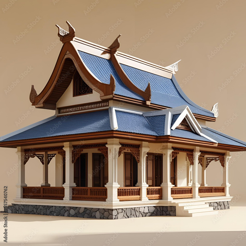 Ancient Asian architecture: Thai Buddhist temples and Chinese pagodas ...