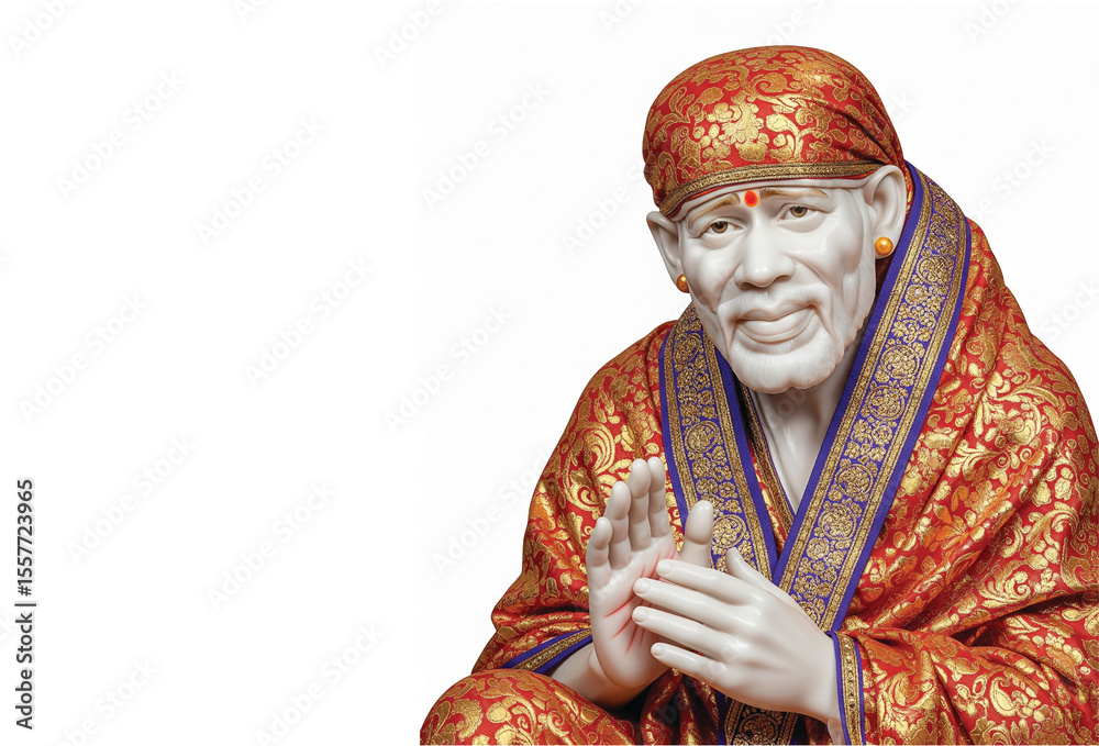 Sai Baba Indian god. Hindu god Shirdi Sai Baba, guru purnima festival ...