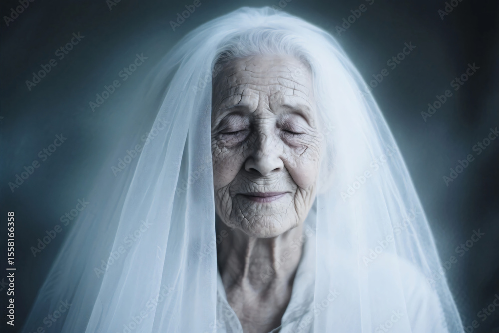 Possessed Woman in the Dark – Creepy and Eerie Stock Photo | Adobe Stock