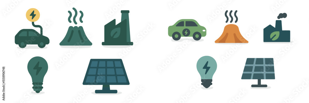 Understanding different energy sources through symbols including ...