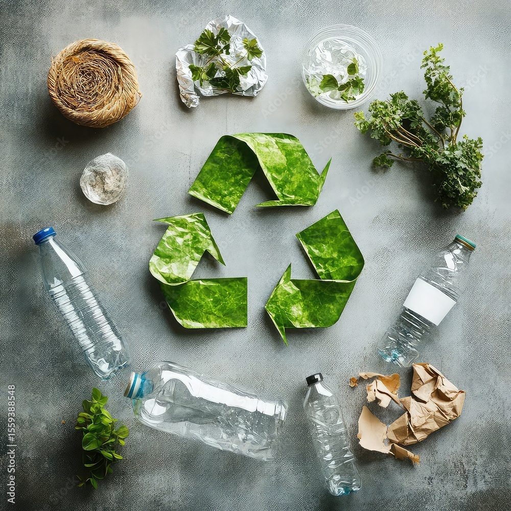 Recycling waste management reuse reduce eco-conscious living plastic ...