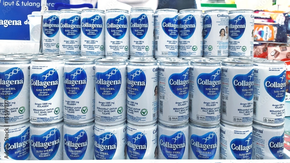 Collagena brand milk steril drink with collagen on TipTop supermarket ...