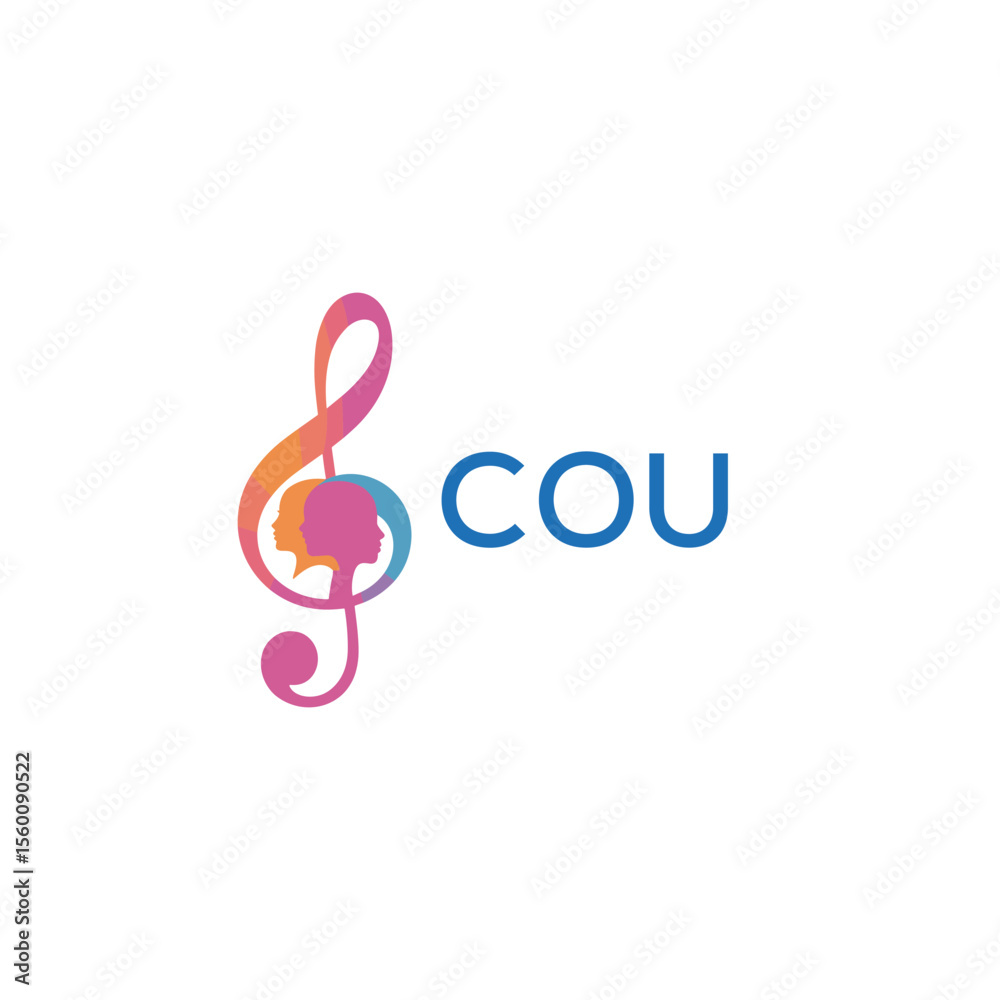 COU “Abstract music school logo with people and melody icon” COU Later ...