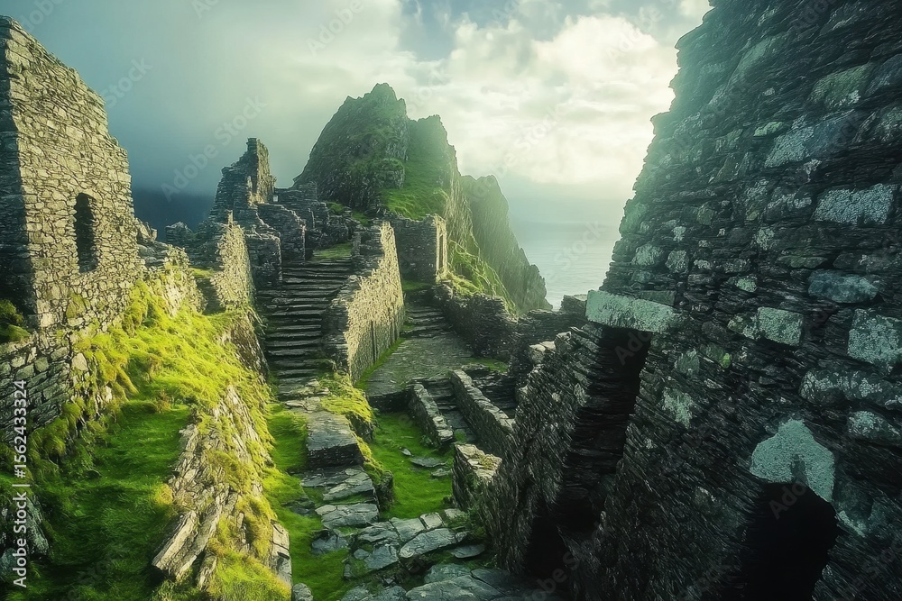 Zdjęcie bez tantiem: Exploring the ancient structures of Skellig ...