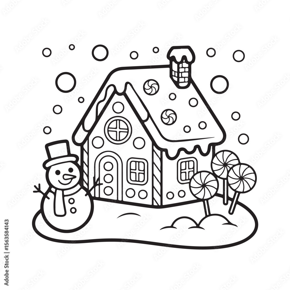 Image vectorielle Stock cute candle with holly bold & easy cute ...