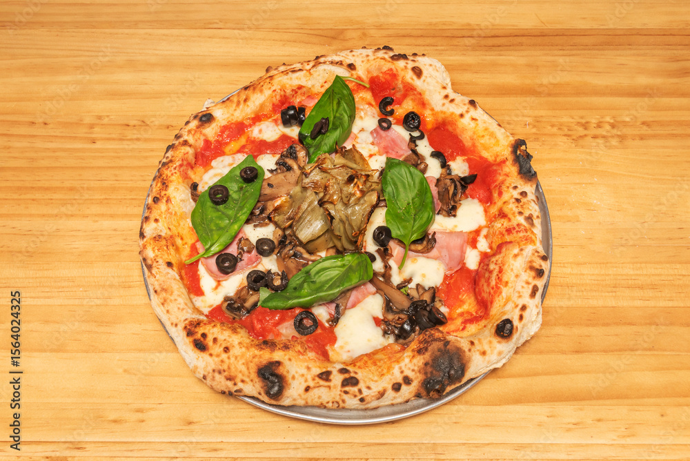 Stock-Foto „Wood-Fired Oven: The gold standard for Neapolitan pizza. It ...