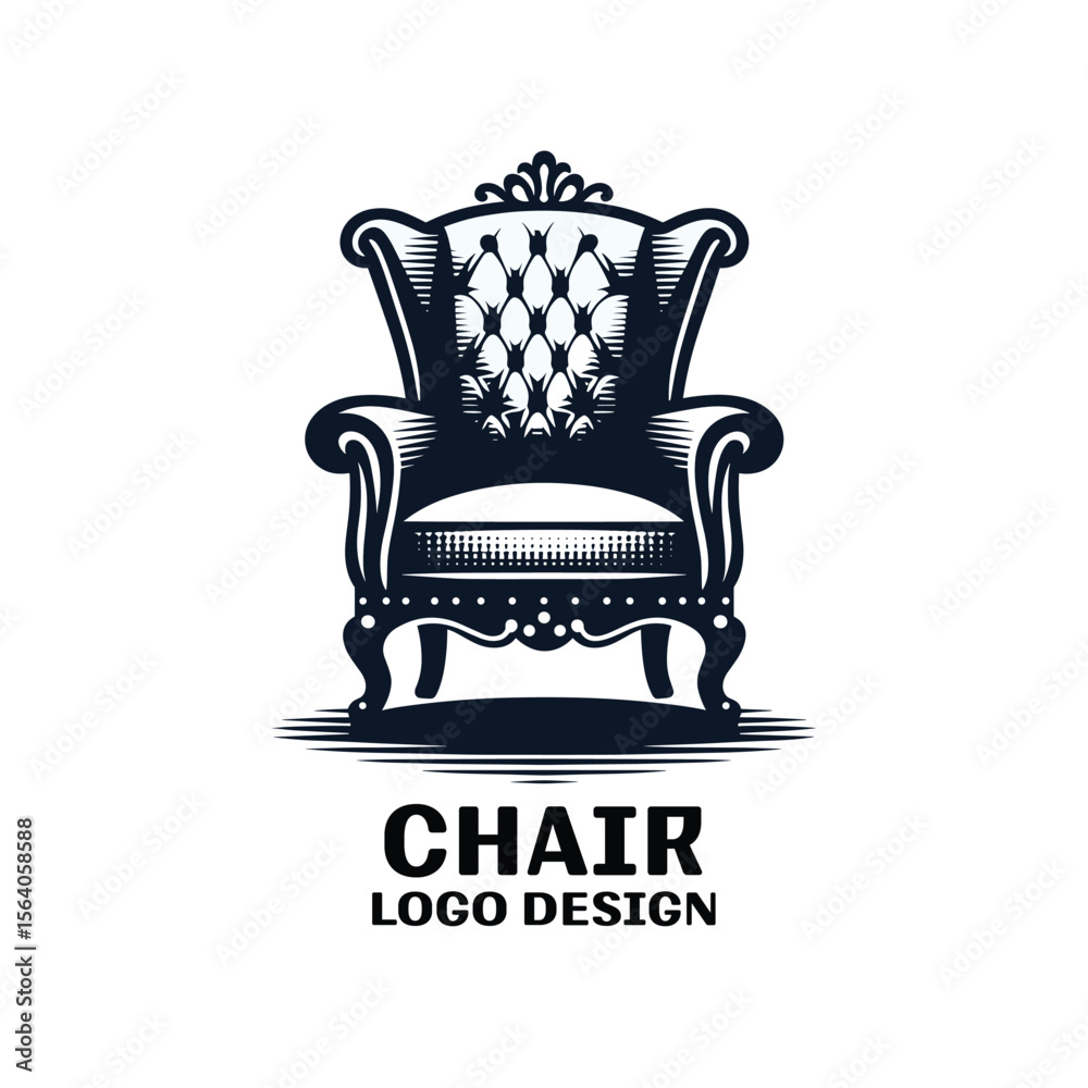 Chair Vector Logo Design Stock Vector | Adobe Stock