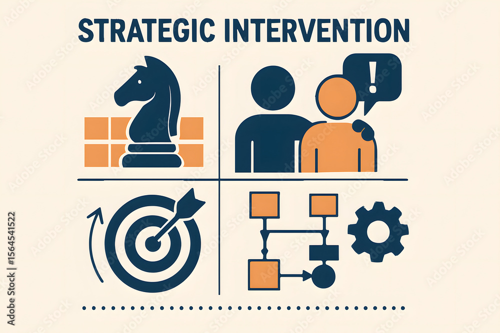 Ilustrace Strategic Intervention Infographic: A visual representation ...