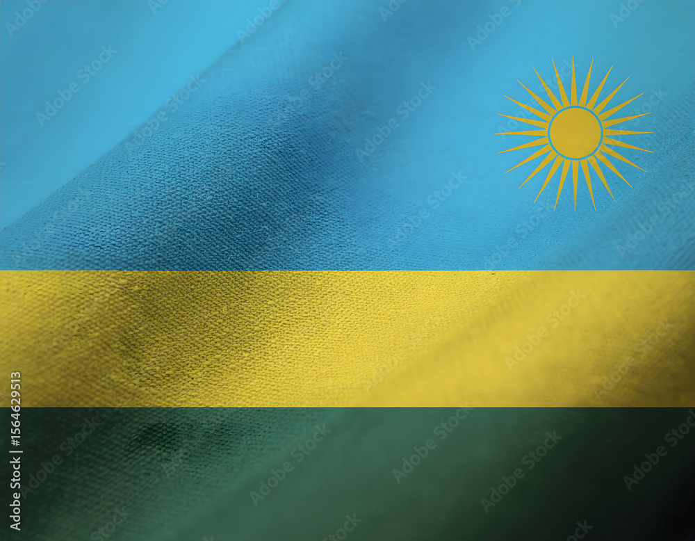 Rwandan Flag Background National Symbol of Rwanda, African Country ...