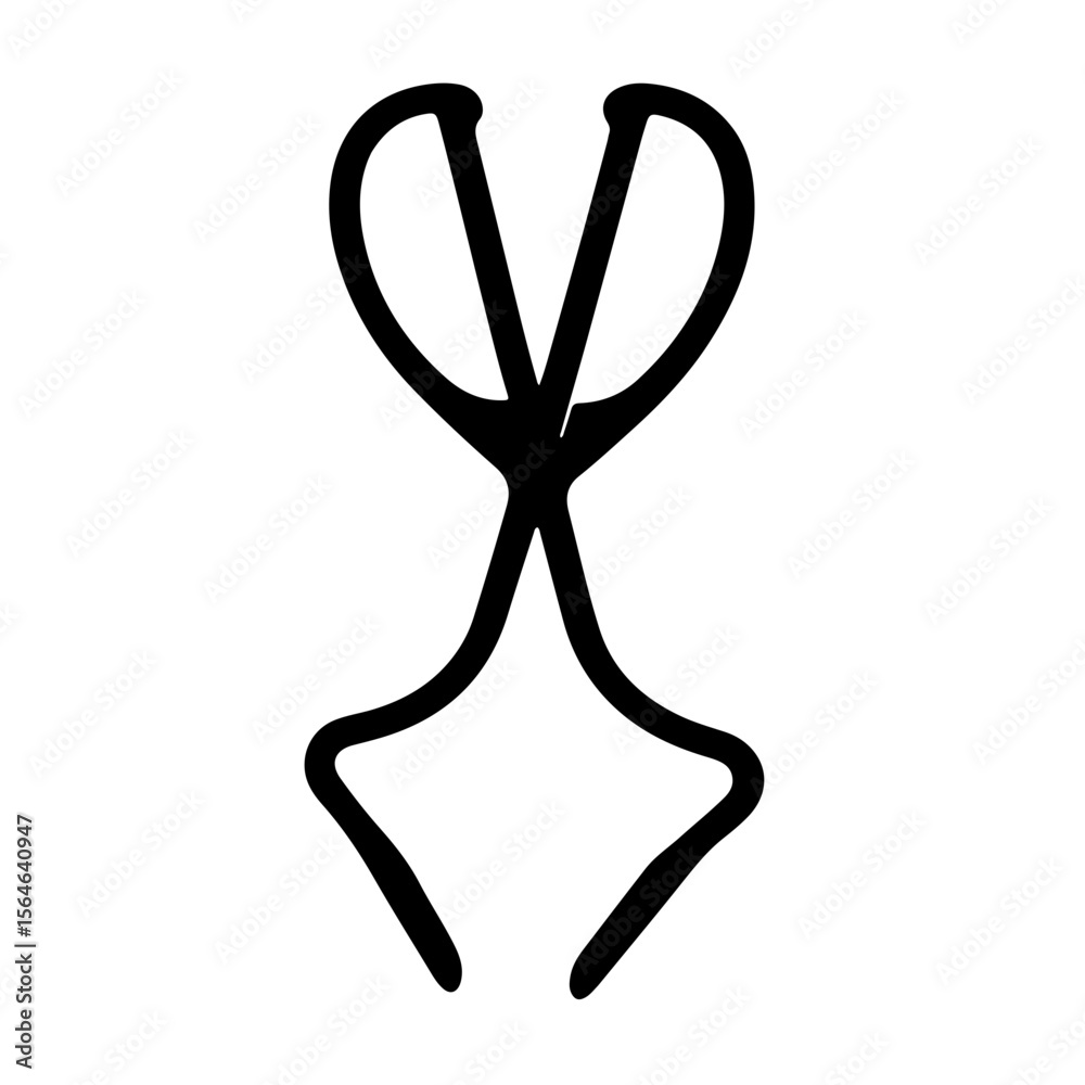 Surgical Forceps Icon. A minimalist and clear icon of surgical forceps ...